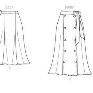 Easy Sewing Pattern for Women's Skirts, Princess Seam Skirt, Flared ...