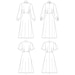 Sewing Pattern for Womens Dress, Long Sleeve Dress, Midi Dress, Winter ...