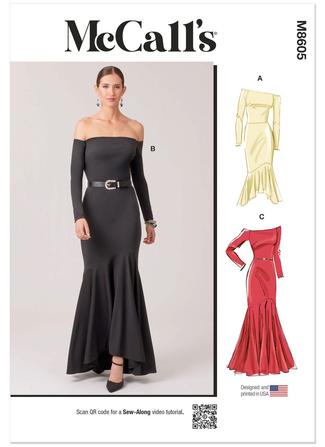 Easy Sewing Pattern for Womens Dress, Knit Dress, Maxi Dress, Formal ...