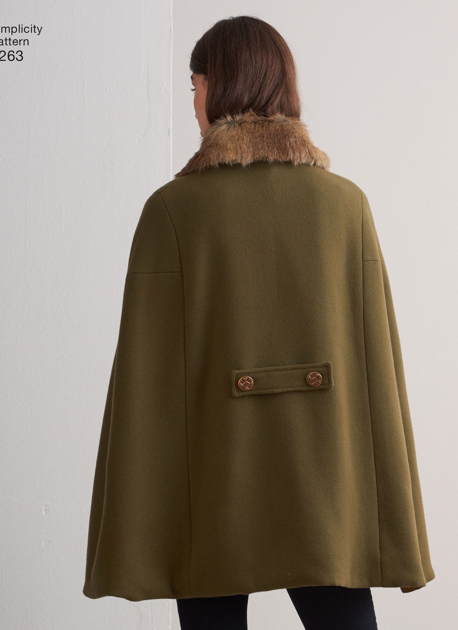 Sewing Pattern for Women's Jacket, Cape Jacket, Winter Coat, Capelet ...