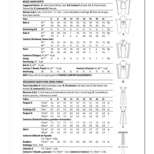 Sewing Pattern for Women's Hanfu Dress, Kimono and Obi, Cosplay Costume ...