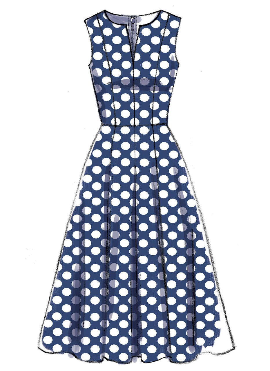 Easy Vogue Sewing Pattern for Womens Dress, Summer Dress, Princess Seam ...