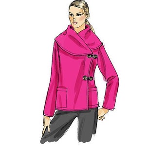 Vogue Sewing Pattern for Womens Jacket and Vest Button Front - Etsy