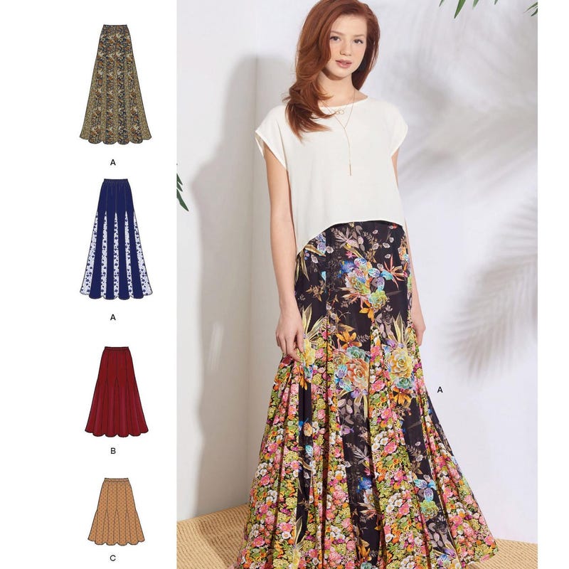 8 Gore Skirt Pattern - Etsy