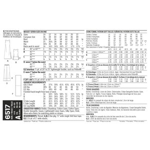 Sewing Pattern for Women's Tops, Dress, and Pants, Wide Leg Pants, Maxi ...