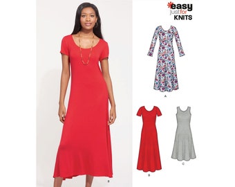 Sewing Pattern for Women's Dress, Sleeveless Dress, Classic Dress ...