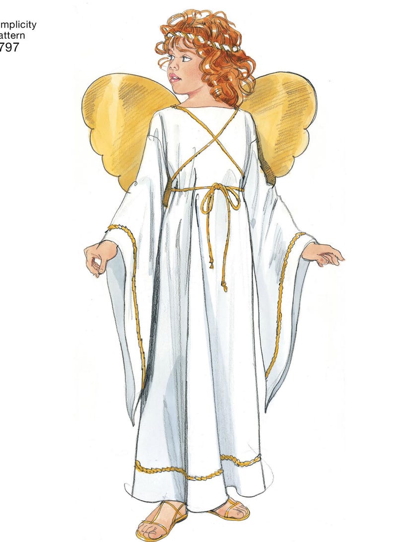Sewing Pattern for Girls and Boys Costumes, Biblical Costume, Nativity ...