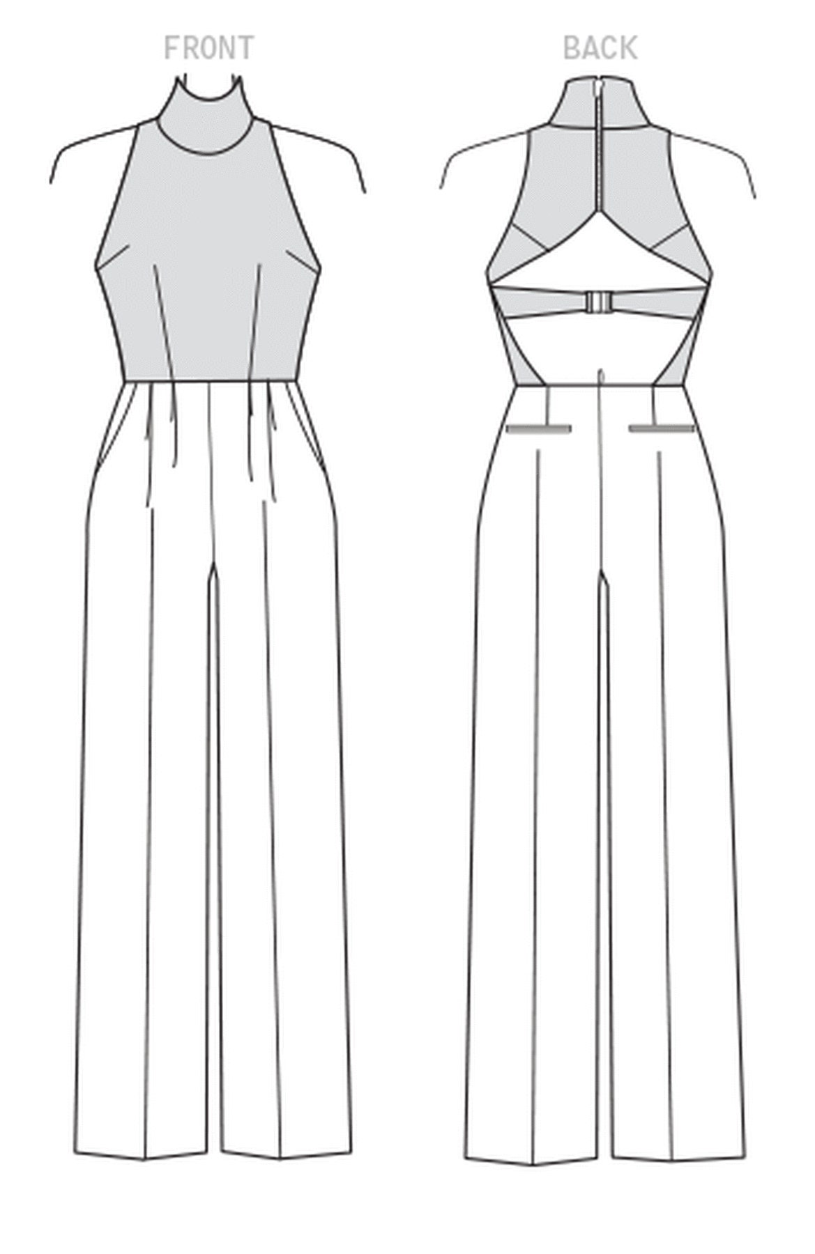 Vogue Sewing Pattern for Women's Jumpsuit Fitted - Etsy Canada