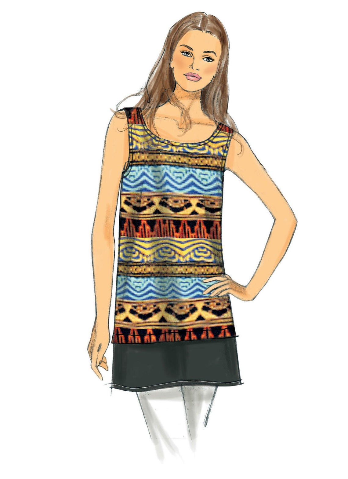 Easy Sewing Pattern for Women's Tops Tank Top Pullover | Etsy