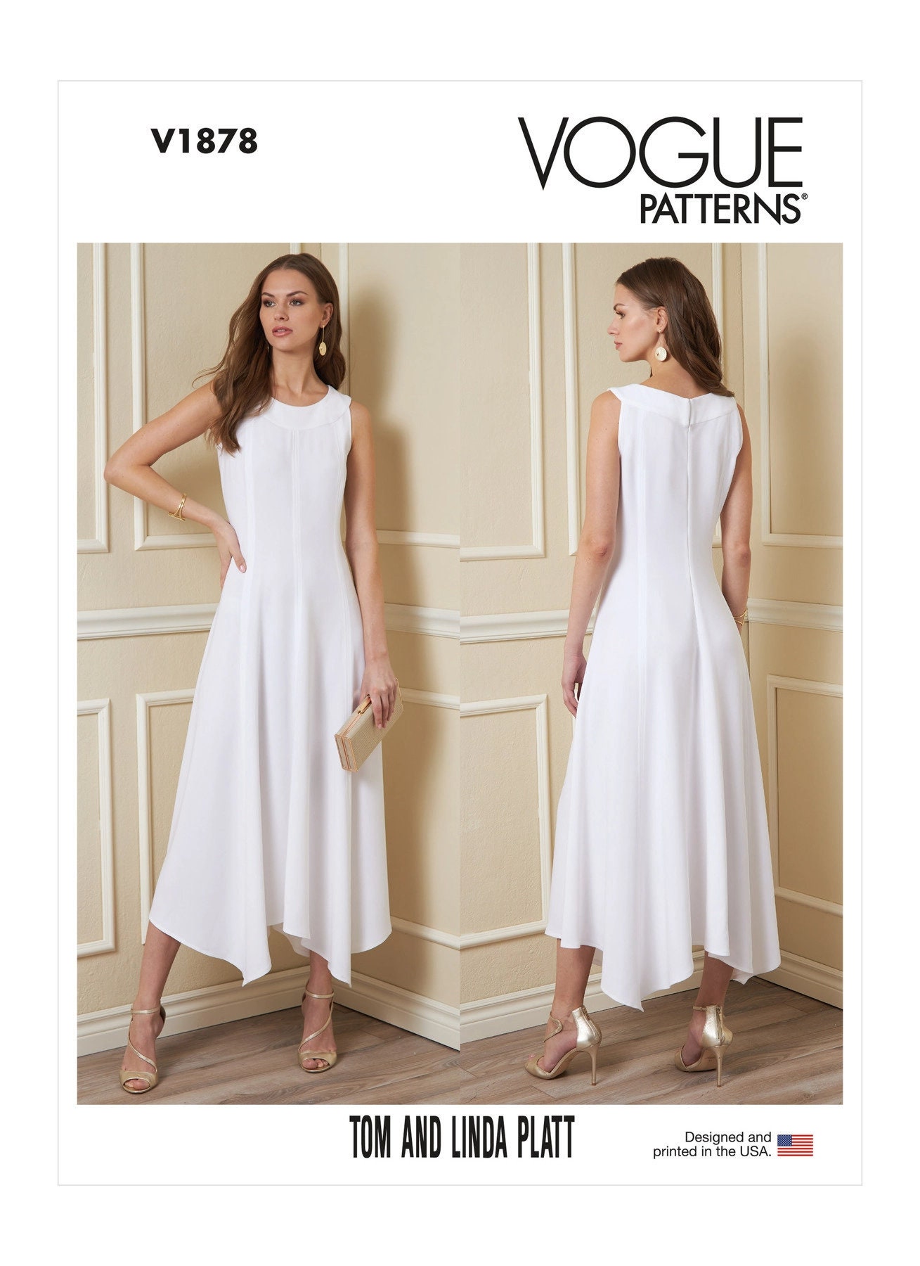 Vogue Sewing Pattern for Women's Dress, Maxi Dress, Fit and Vogue Sewing Pattern for Women's Dress, Maxi Dress, Fit and