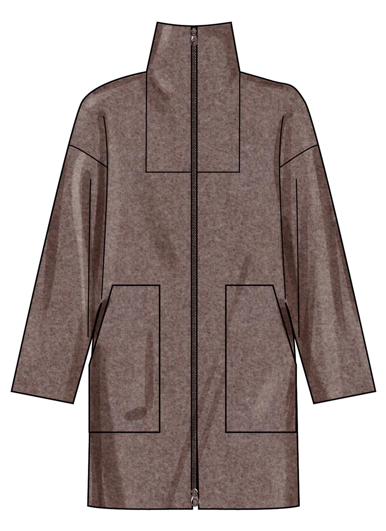 Sewing Pattern for Women's Jacket, Long Jacket, Trench Coat, Winter ...