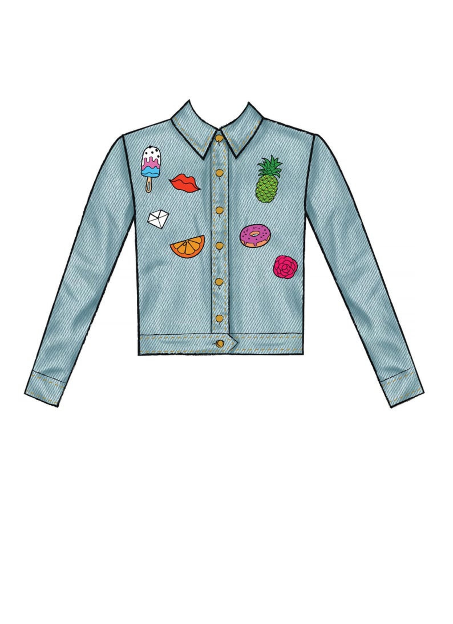 Sewing Pattern for Womens Jacket Jean Jacket Pattern Denim - Etsy