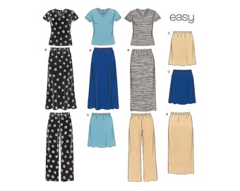 Sewing Pattern for Women's Tops, Dress, and Pants, Maxi Dress, Tank Top ...