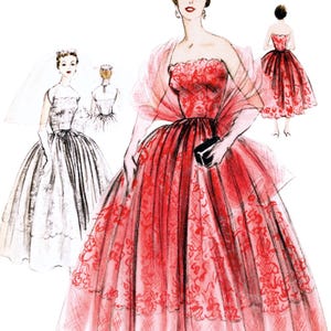 Vogue Sewing Pattern for Women's Dress, Evening Gown, Wedding Dress ...