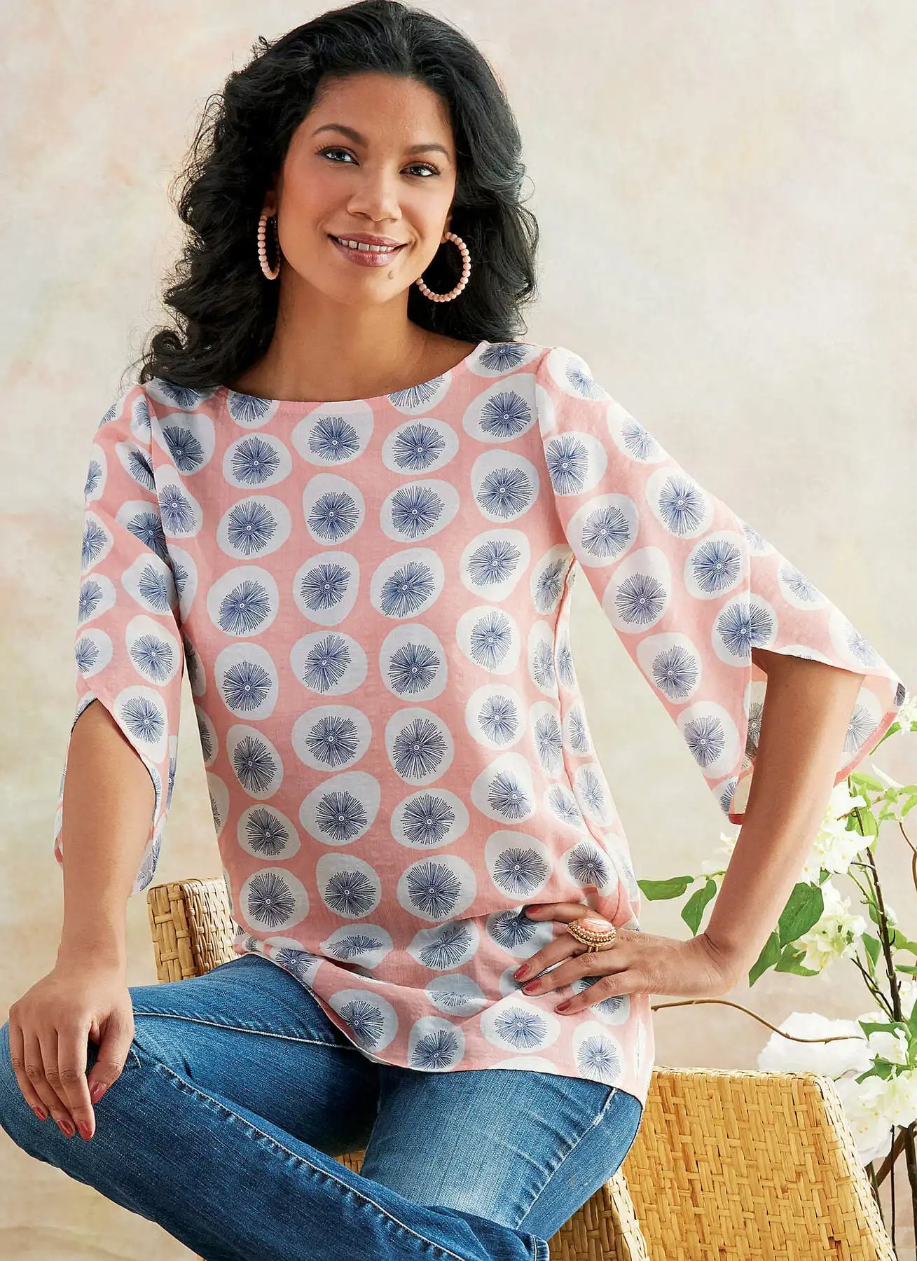 Sewing Pattern for Women's Tops, Womens Tunic, Long Sleeve Tops ...