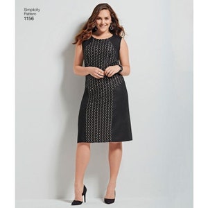 Sewing Pattern for Women's Dress, Color Block Dress, Sleeveless Dress ...