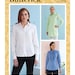 Sewing Pattern for Women's Tops, Button Front Tops, Collared Shirt ...