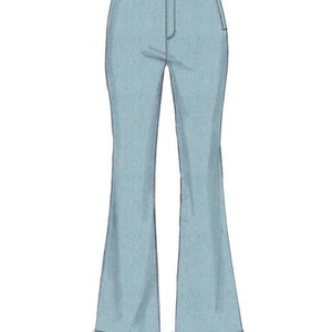 Sewing Pattern for Womens Overalls and Jeans, Denim Overalls Pattern ...