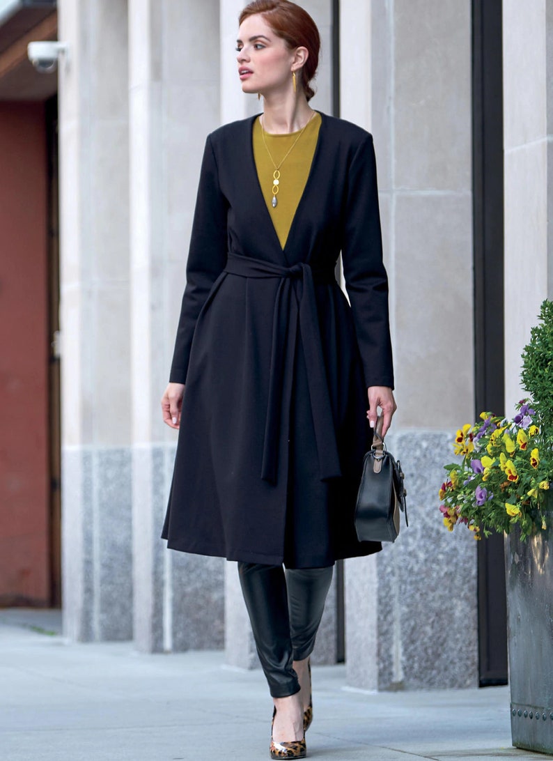 Sewing Pattern for Womens Jacket Belted Jacket Knit - Etsy