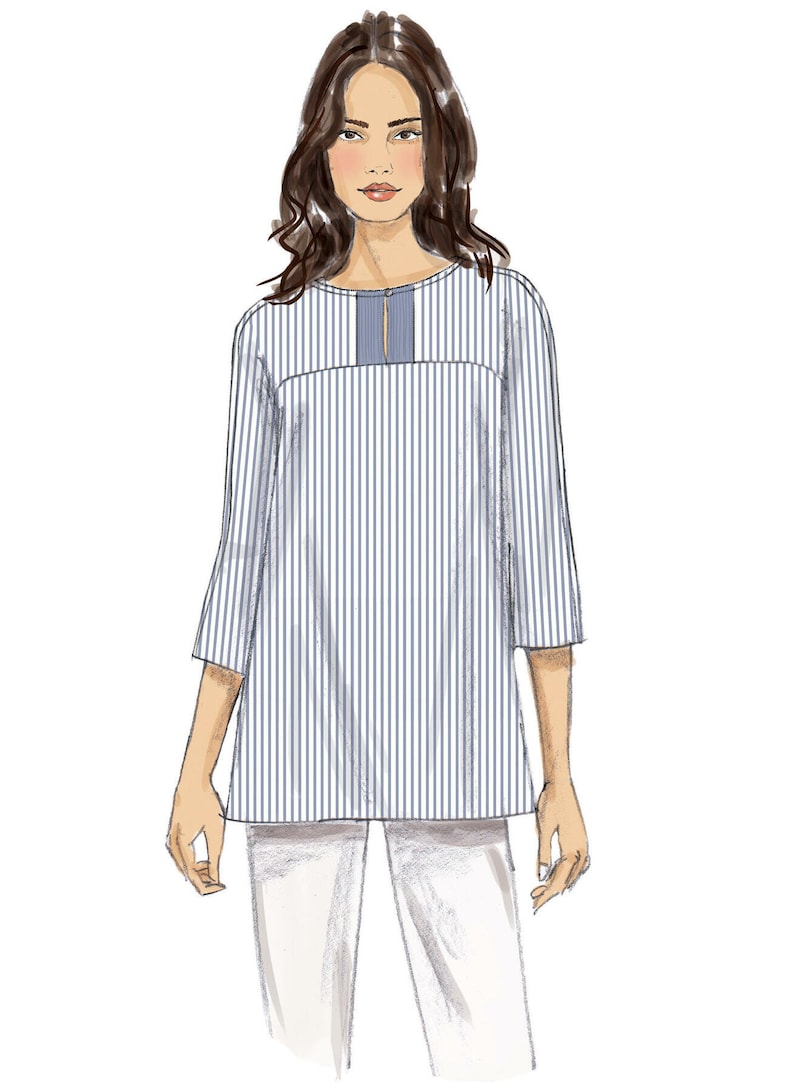 Easy Sewing Pattern for Women's Tops, Long Sleeve Tops, Womens Pullover ...