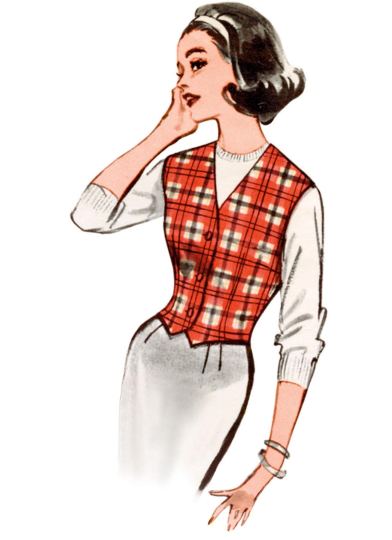 Easy Sewing Pattern for Womens Vests, Waistcoat, Button Front Vest ...