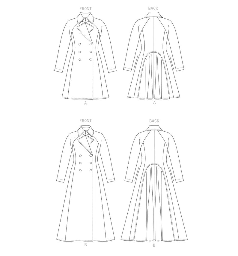 Vogue Sewing Pattern for Womens Jacket Lined Coat Pattern | Etsy