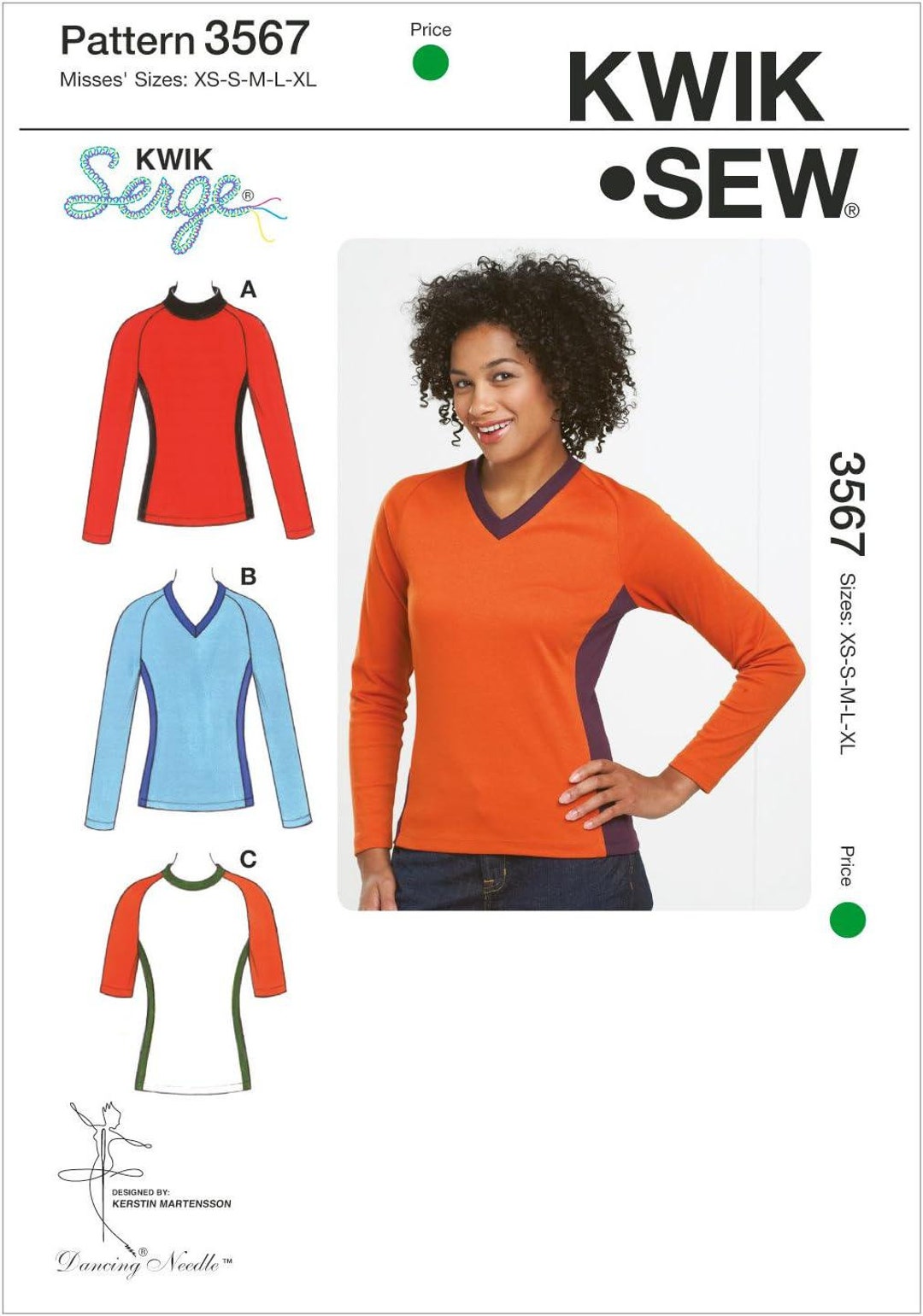 Sewing Pattern for Women's Tops, Knit Tops, Pullover Tops, Long Sleeve ...