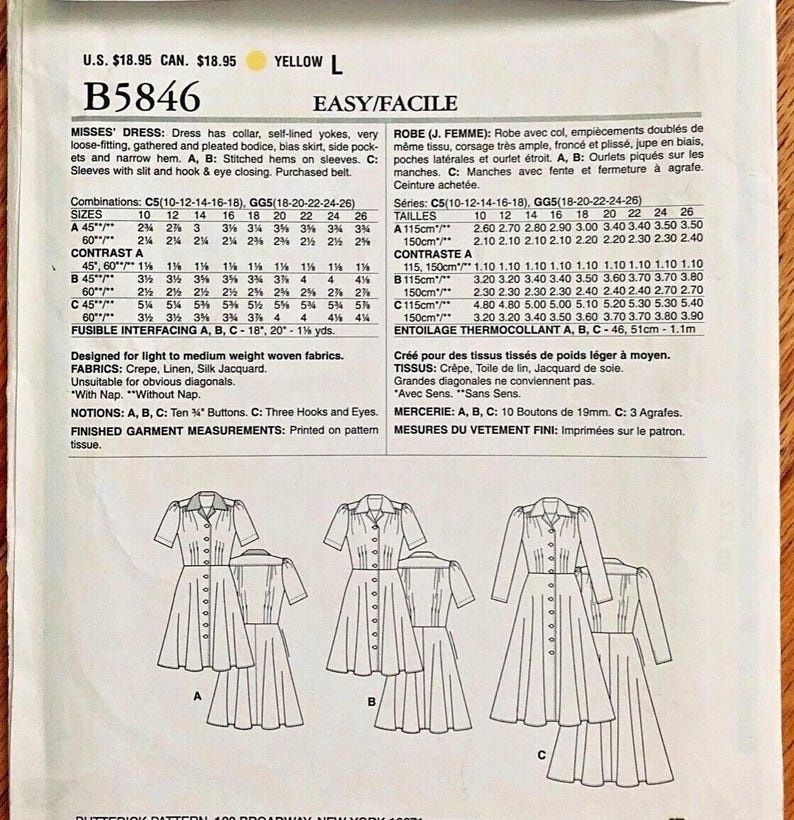 Sewing Pattern for Women's Shirt Dress, Summer Dress Pattern, Fit and ...