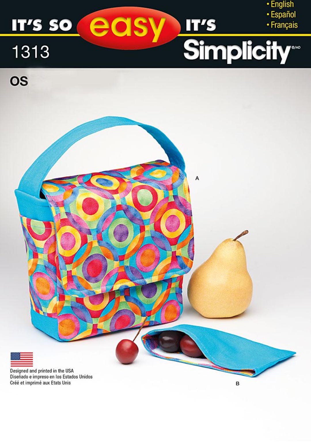 Sewing Pattern for Lunch Bags, Travel Bags, Snack Bag, Tote Bag, Womens ...