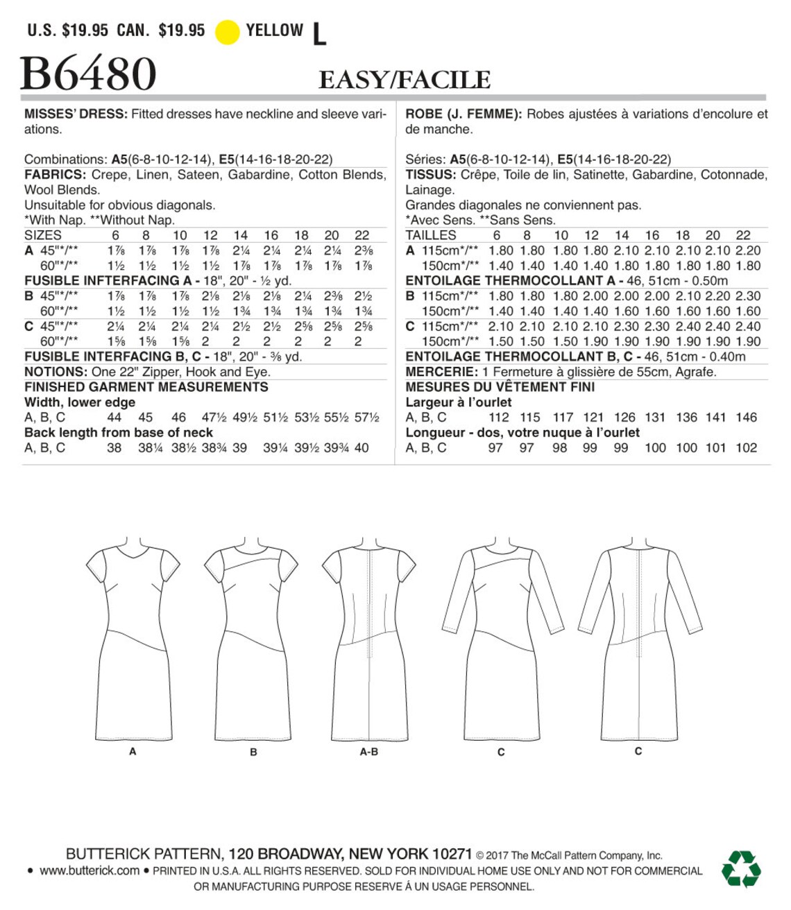 Easy Sewing Pattern for Womens Dress Fitted Dress Basic - Etsy