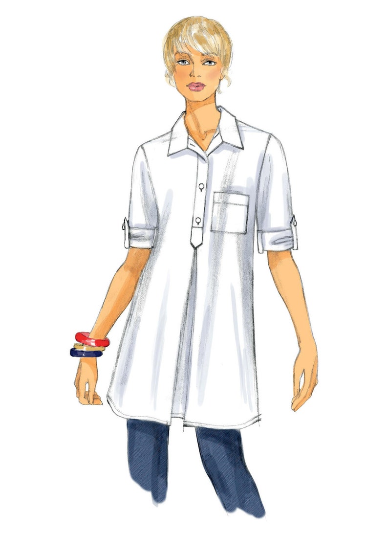 Easy Sewing Pattern for Women's Tunic Tank Top Pullover - Etsy