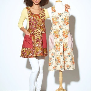 Sewing Pattern for Women's Aprons, Pullover Apron, Gardening Apron ...