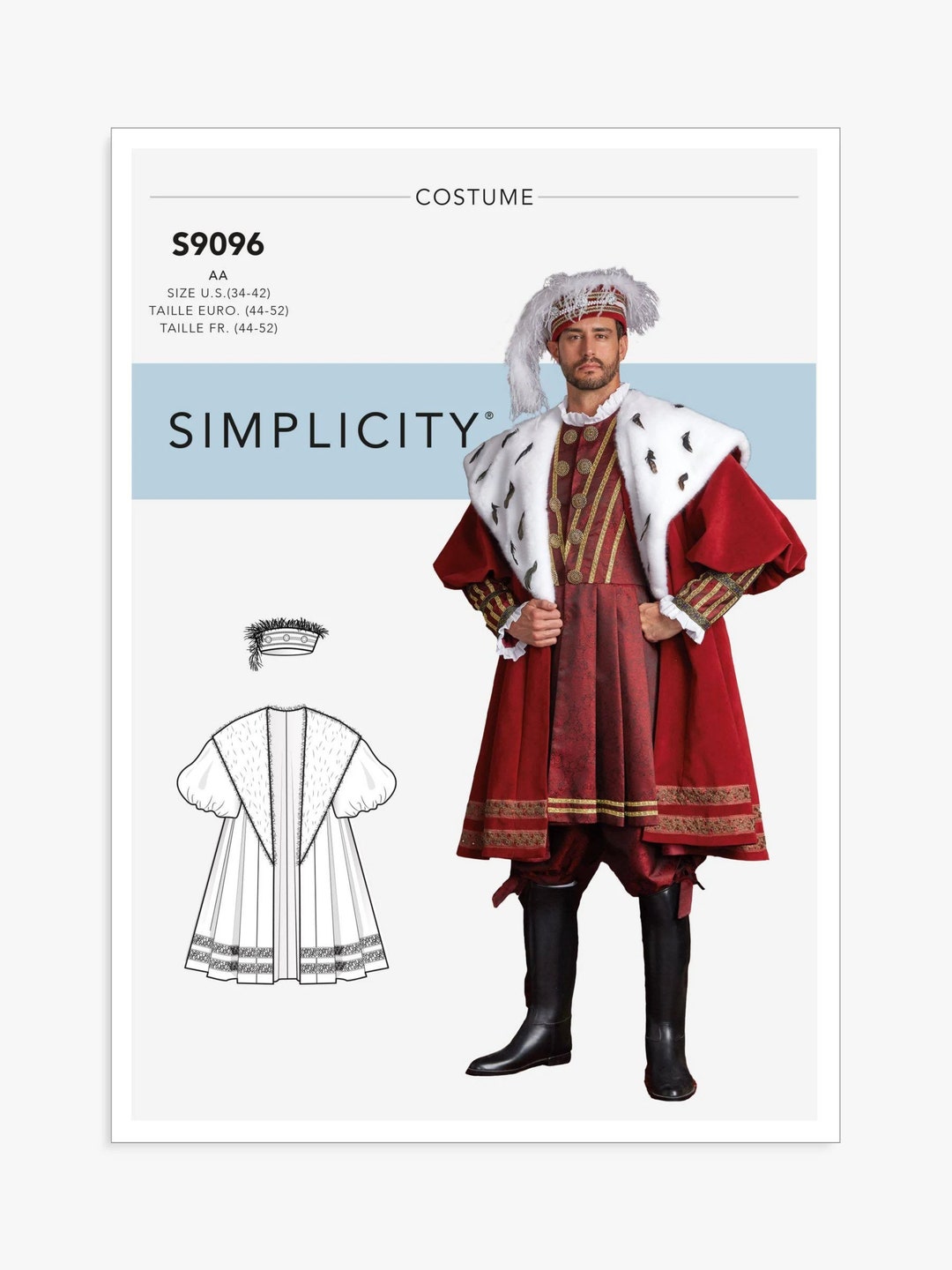 Sewing Pattern for Mens Tudor Style Historical Costume - Etsy