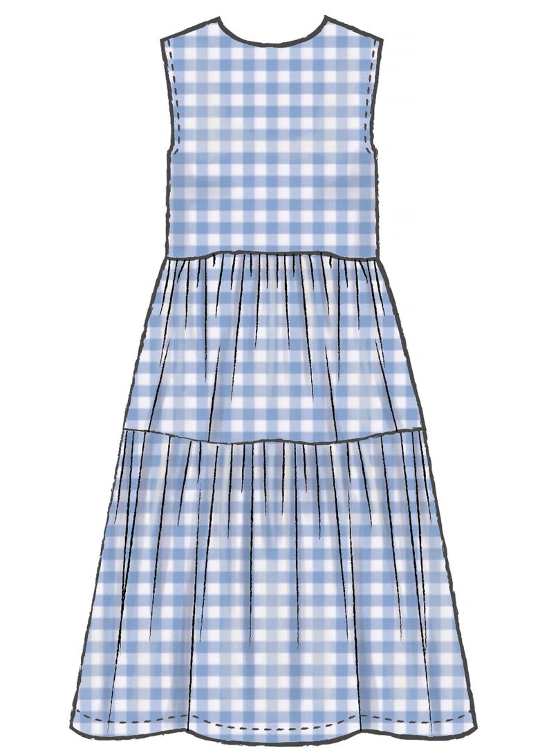 Easy Sewing Pattern for Womens Dress Tiered Dress Pattern - Etsy