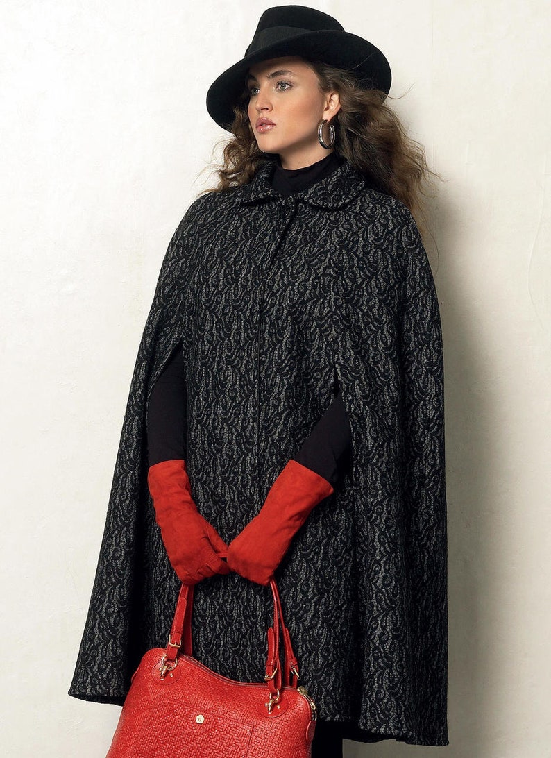 Easy Vogue Sewing Pattern for Womens Cape Jacket Long Cape - Etsy