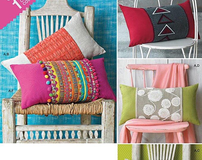 Sewing Pattern for Throw Pillows, Lumbar Pillow, Fringe Pillow, Small ...