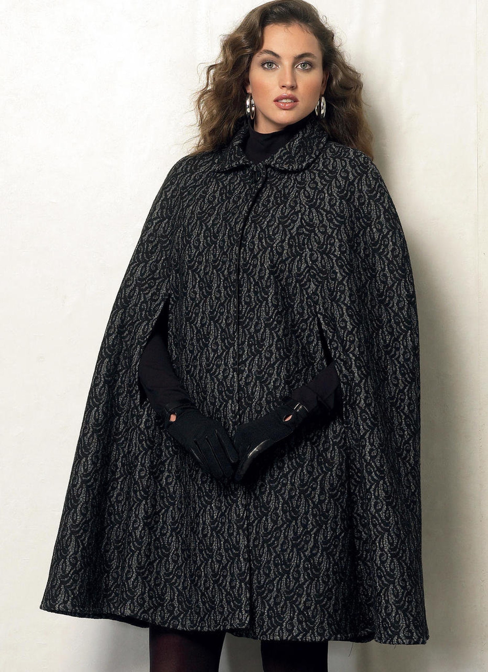 Easy Vogue Sewing Pattern for Womens Cape Jacket Long Cape - Etsy