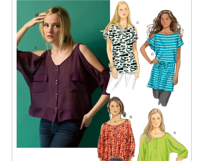 Easy Sewing Pattern for Women's Tops, Button Front Tops, Womens Tunic ...