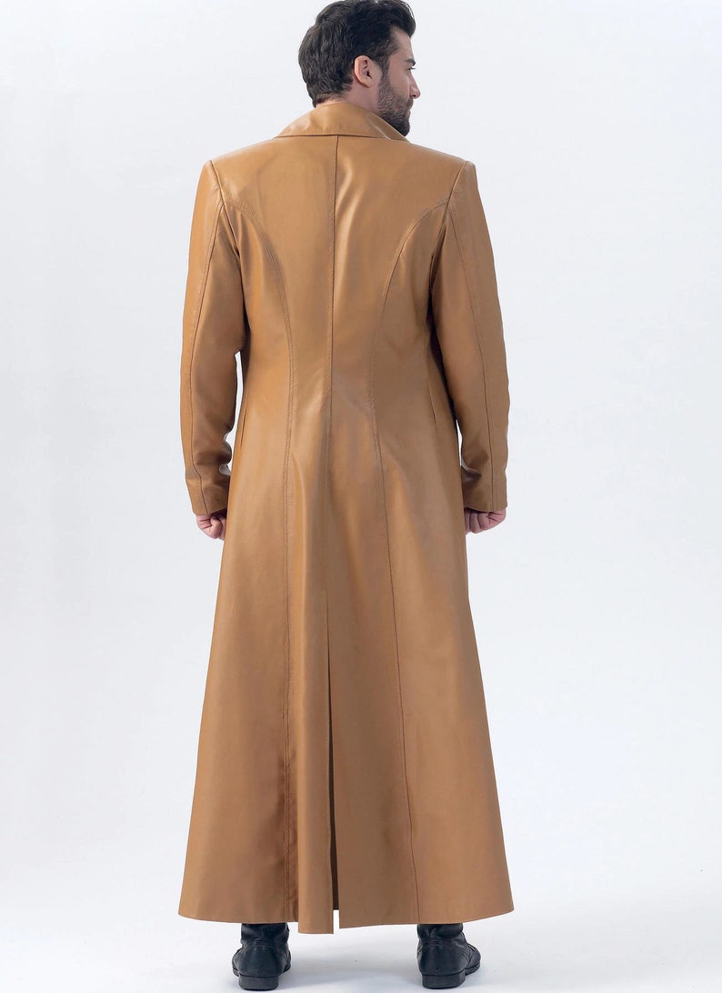 Sewing Pattern for Mens Costume Jacket, Long Jacket, Trench Coat ...