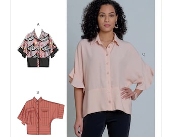 Easy Sewing Pattern for Women's Tops, Loose Fitting Tops, Pullover Tops ...