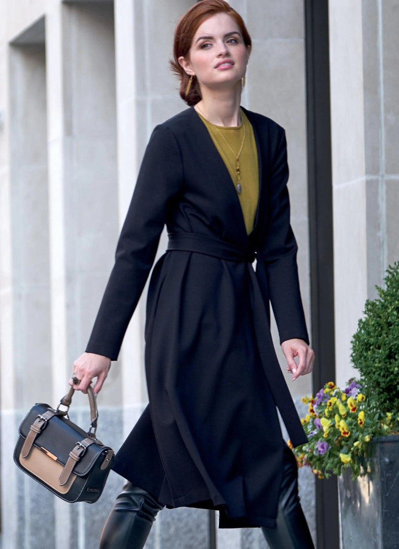 Sewing Pattern for Womens Jacket Belted Jacket Knit - Etsy