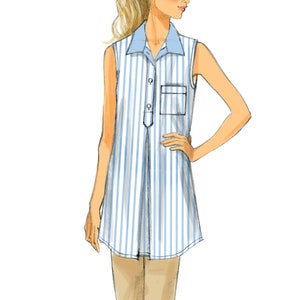 Easy Sewing Pattern for Women's Tunic, Tank Top, Pullover Tops, Button ...