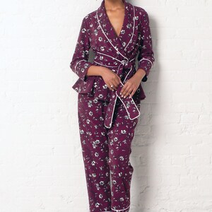 Sewing Pattern for Women's Pajama Bottoms and Robe, Womens Sleepwear ...