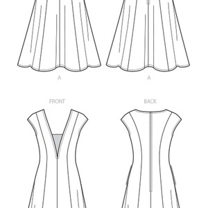Vogue Sewing Pattern for Women's Dress and Dickie, Formal Dress, Fit ...
