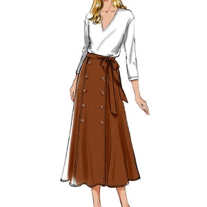 Easy Sewing Pattern for Women's Skirts, Princess Seam Skirt, Flared ...