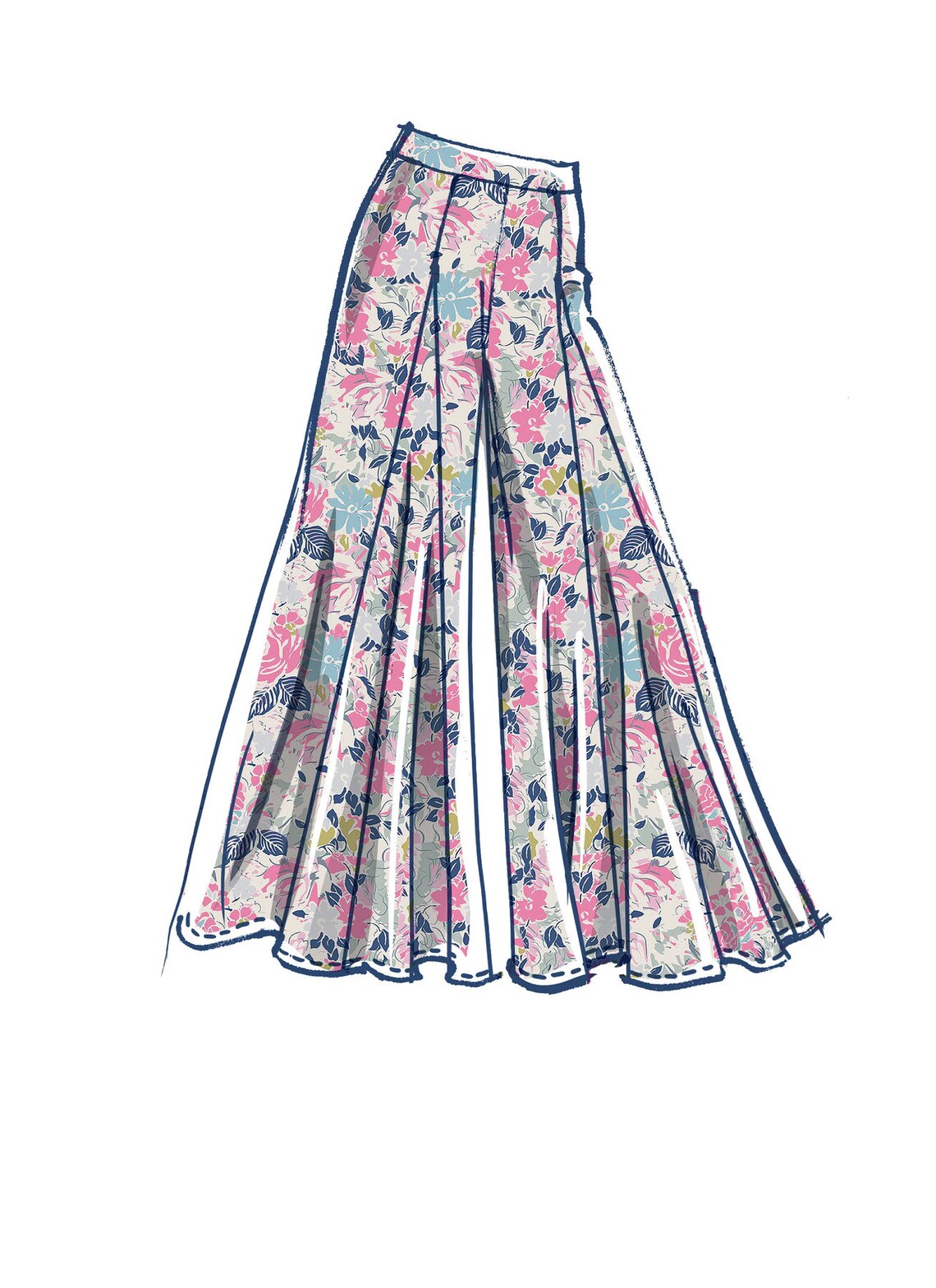 Easy Sewing Pattern for Womens Pants, Wide Leg Pants, Palazzo Pants ...