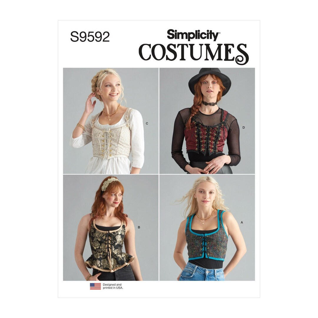 Sewing Pattern for Womens Corset, Lace Front Corset, Lined Corset ...