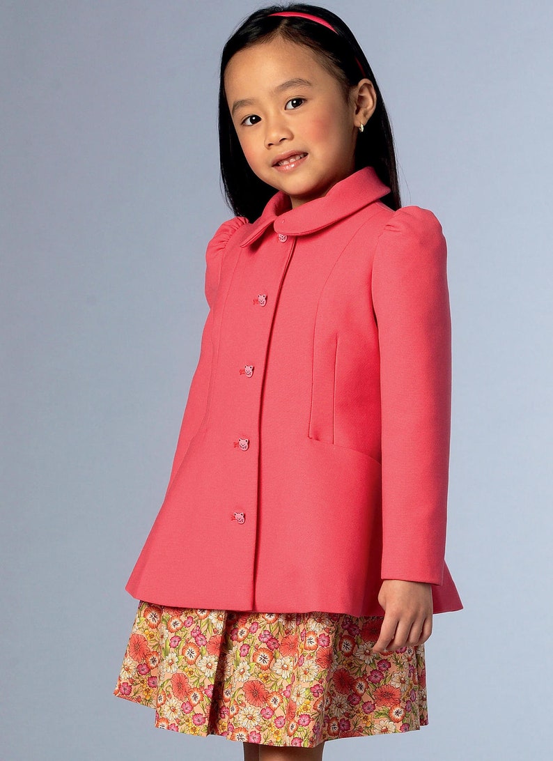 Vogue Sewing Pattern for Girls Jackets Girls Winter Coat | Etsy