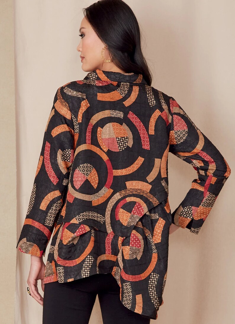 Vogue Sewing Pattern for Womens Jackets and Vest, Button Front Jacket ...