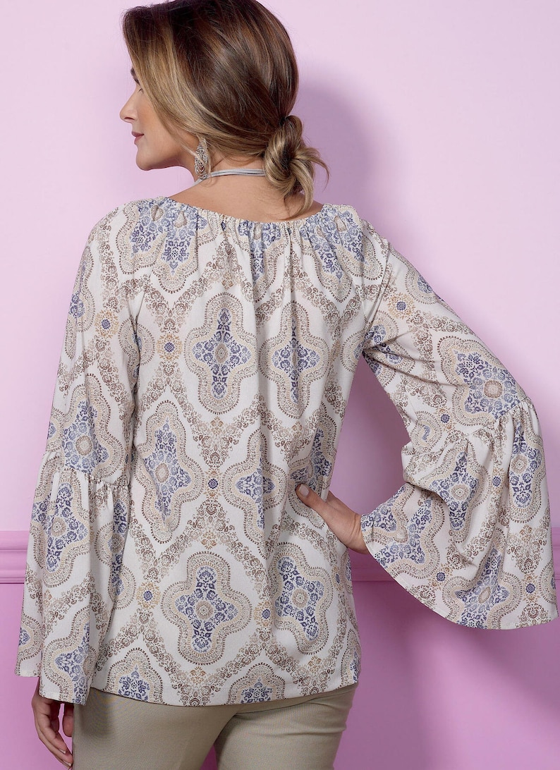 Sewing Pattern for Women's Tops, Womens Tunic, Long Sleeve Tops ...